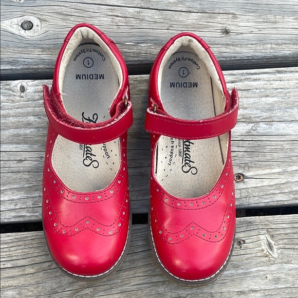 FootMates | Shoes | Footmates Girls Kids Red Mary Jane Oxford Shoes ...